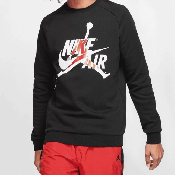 Nike | Sweaters | Nike Mens Air Jordan Jump An Classic Sweatshirt ...